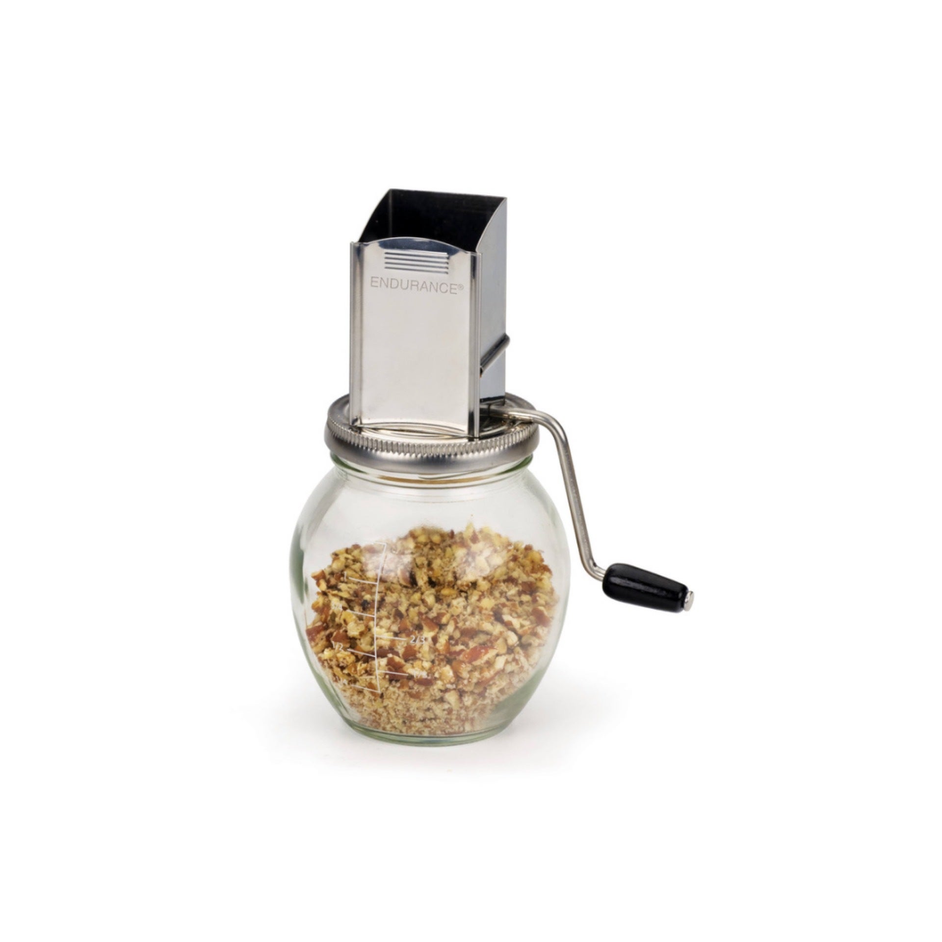 RSVP, 1.25-Cup Jar Nut Grinder with Vintage Hopper Hand Crank | 1909 ...