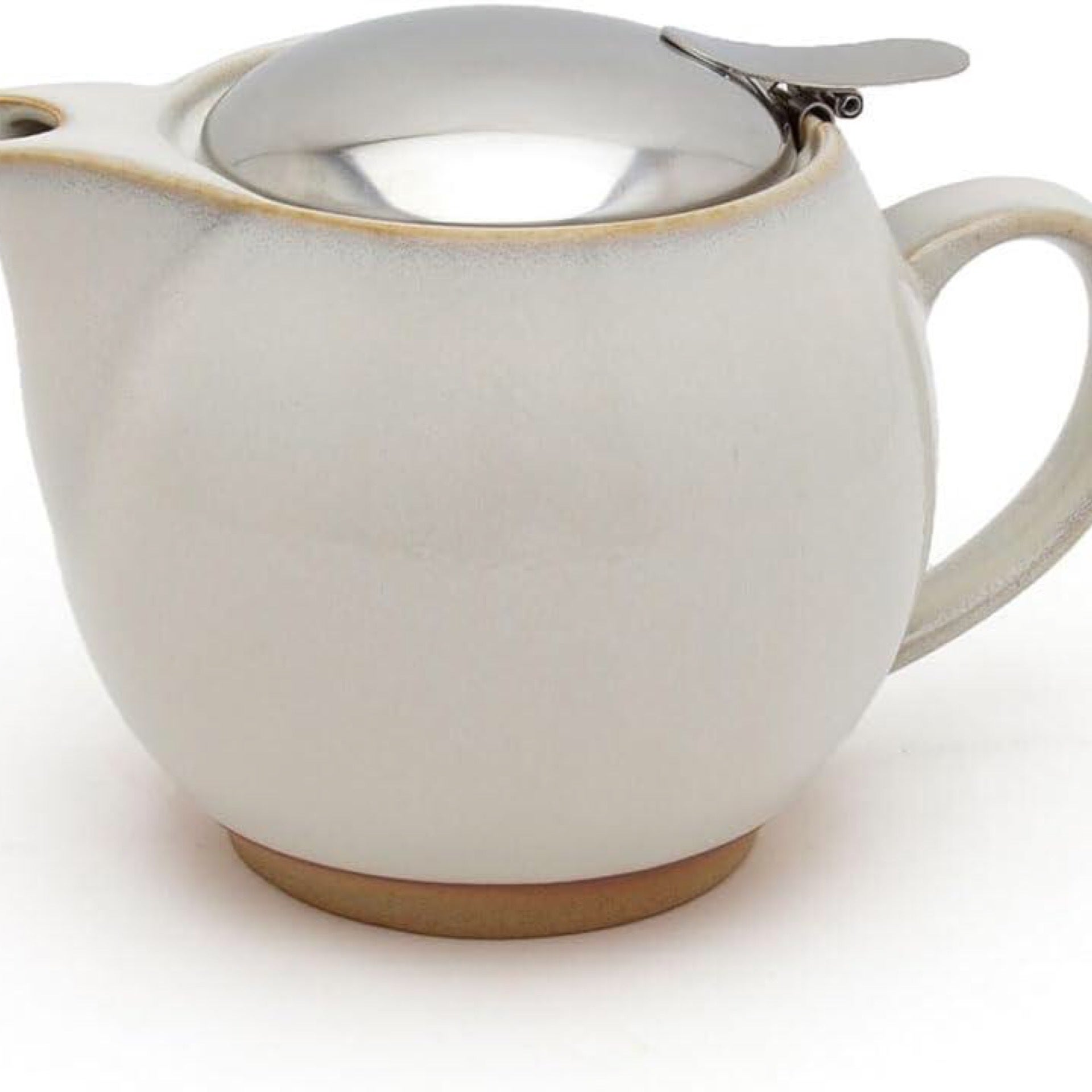 Zero Japan, 15 oz. Natural White Ceramic Teapot | 1909 Harrison llc