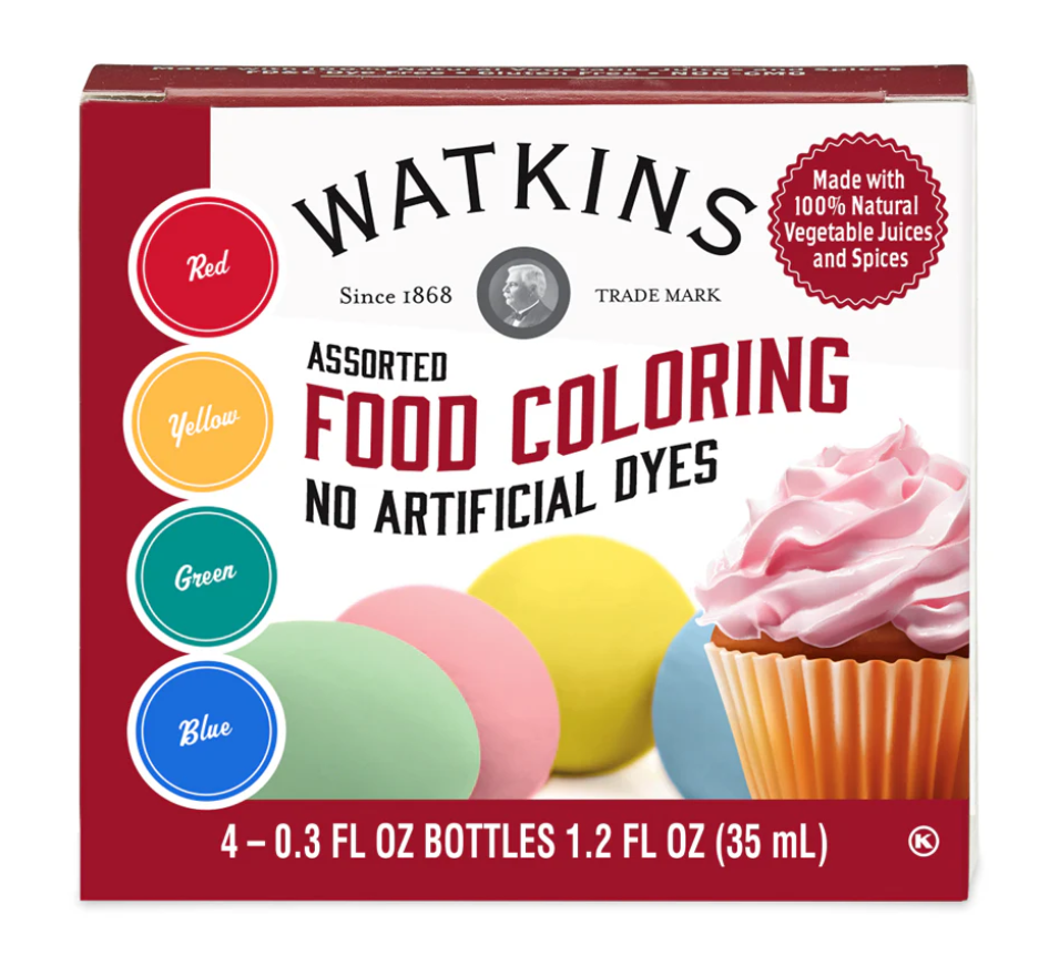 Watkins, Assorted Natural Food Coloring | 1909 Harrison llc